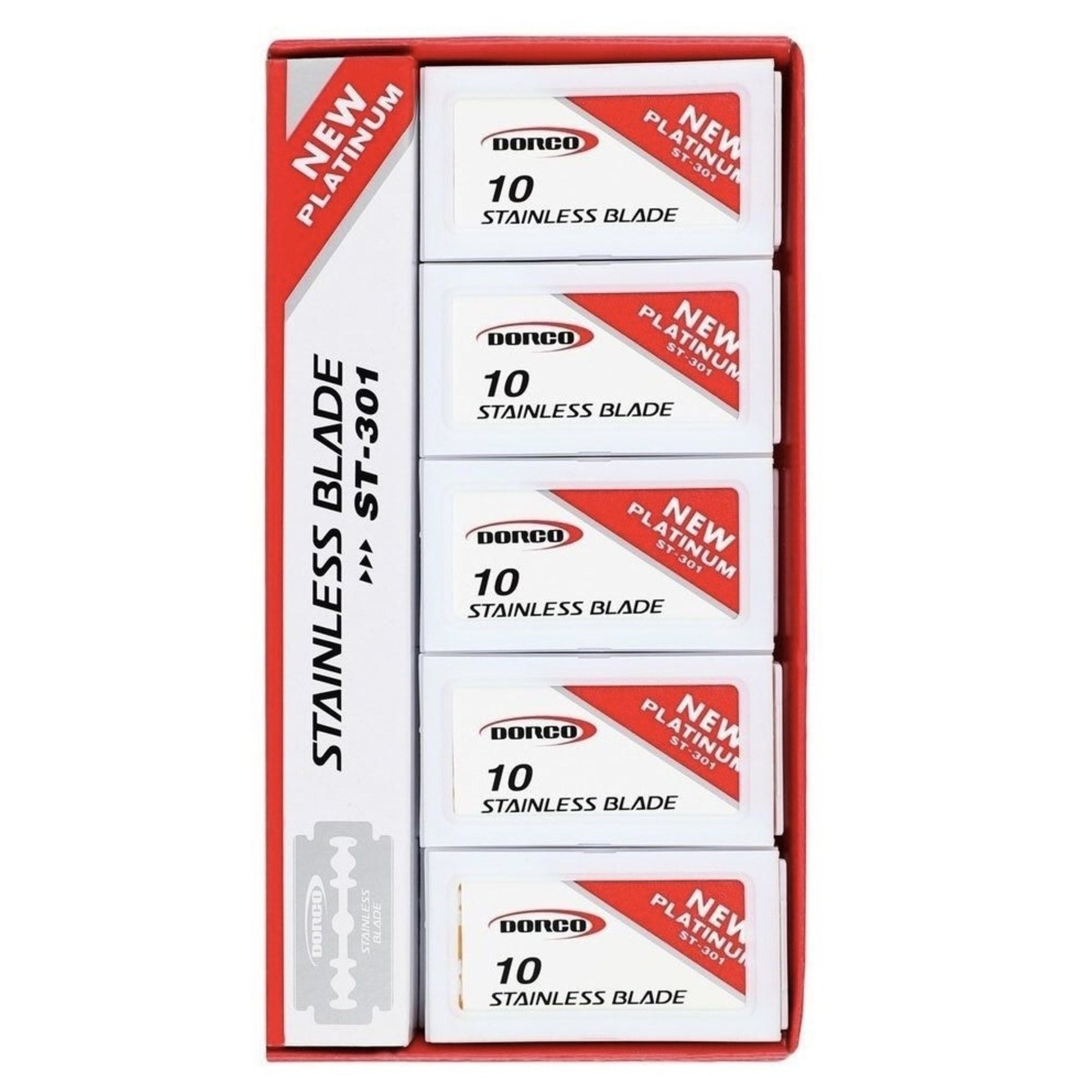 Dorco Stainless Blade Red 100ct | JCA beauty supplies LLC